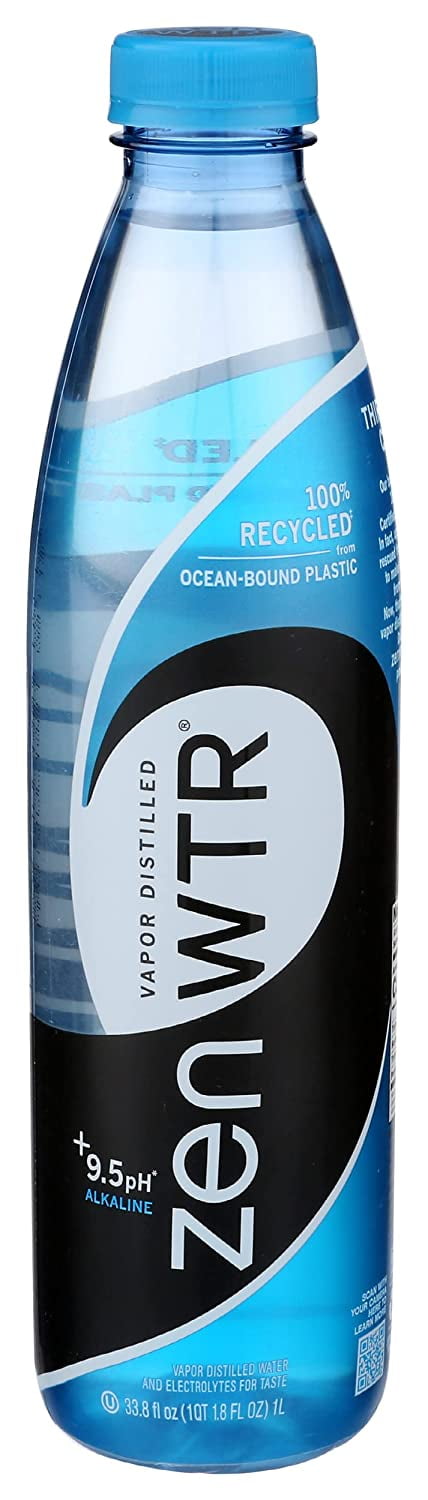 ZenWTR Alkaline 9.5pH Water 33.8 oz. (Pack of 12) - Natural Hydration ...