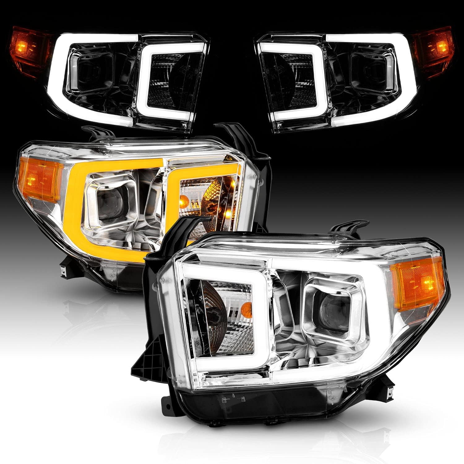 ZenZone Switchback Dual Intense LED Tube Square Projector Chrome ...