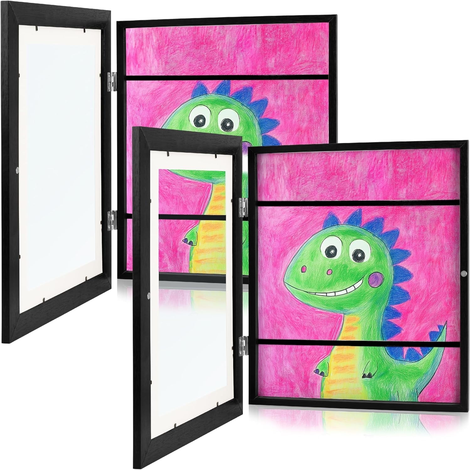Zenacolor Kids Artwork Frames Changeable - Front-Opening to Display ...