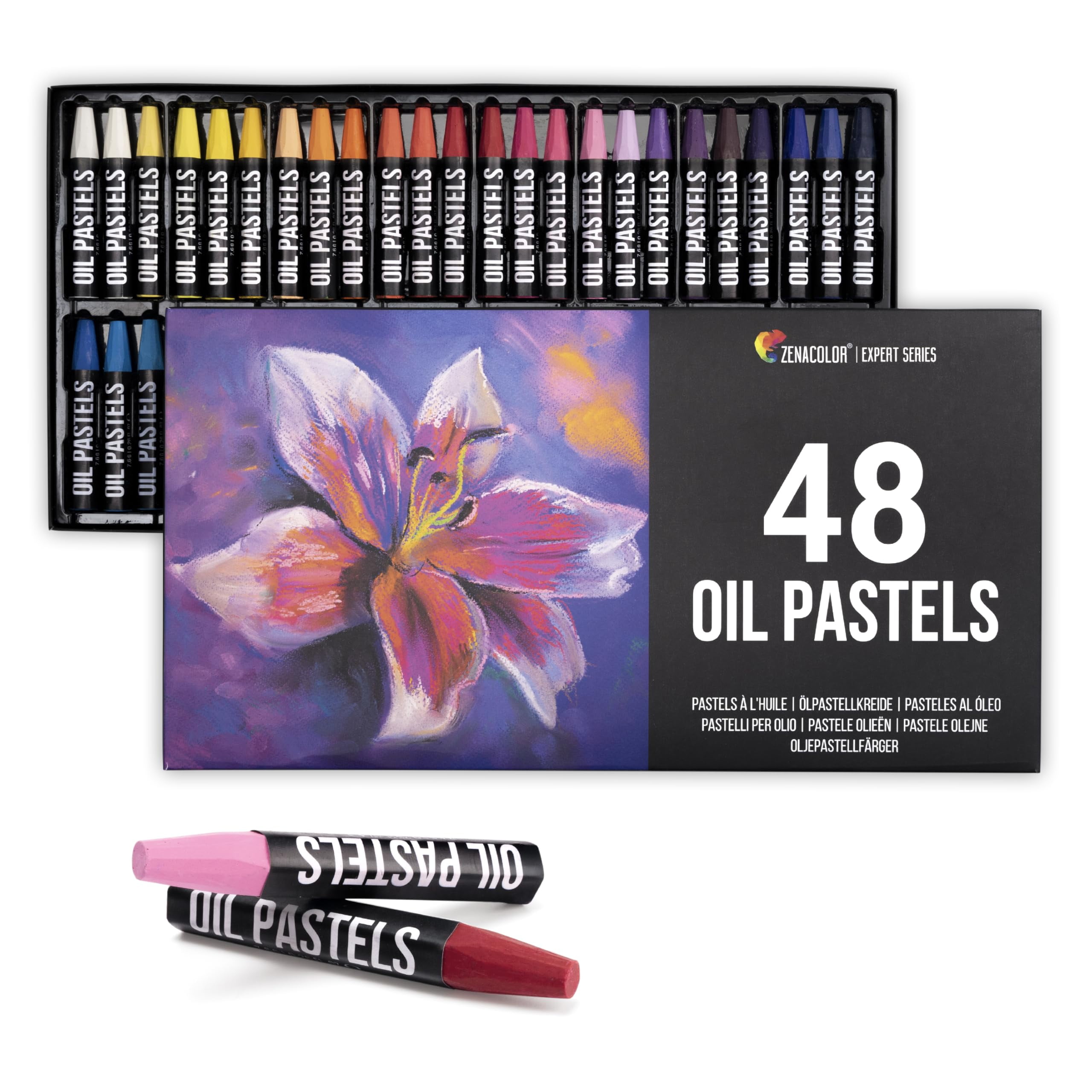 Zenacolor Oil PastelsTRDN for Artists (Set of 48) - pastel oil pastels ...