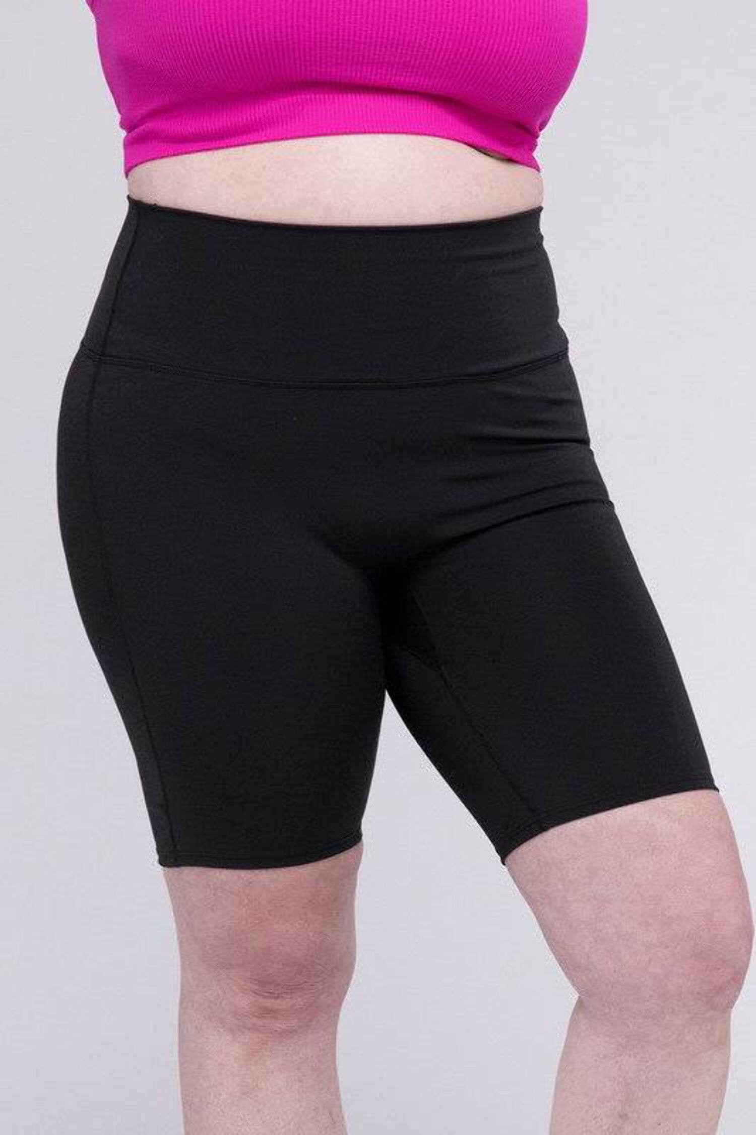 Zenana Plus Athletic High Rise Biker Shorts - Rosa Apparel - Walmart.com