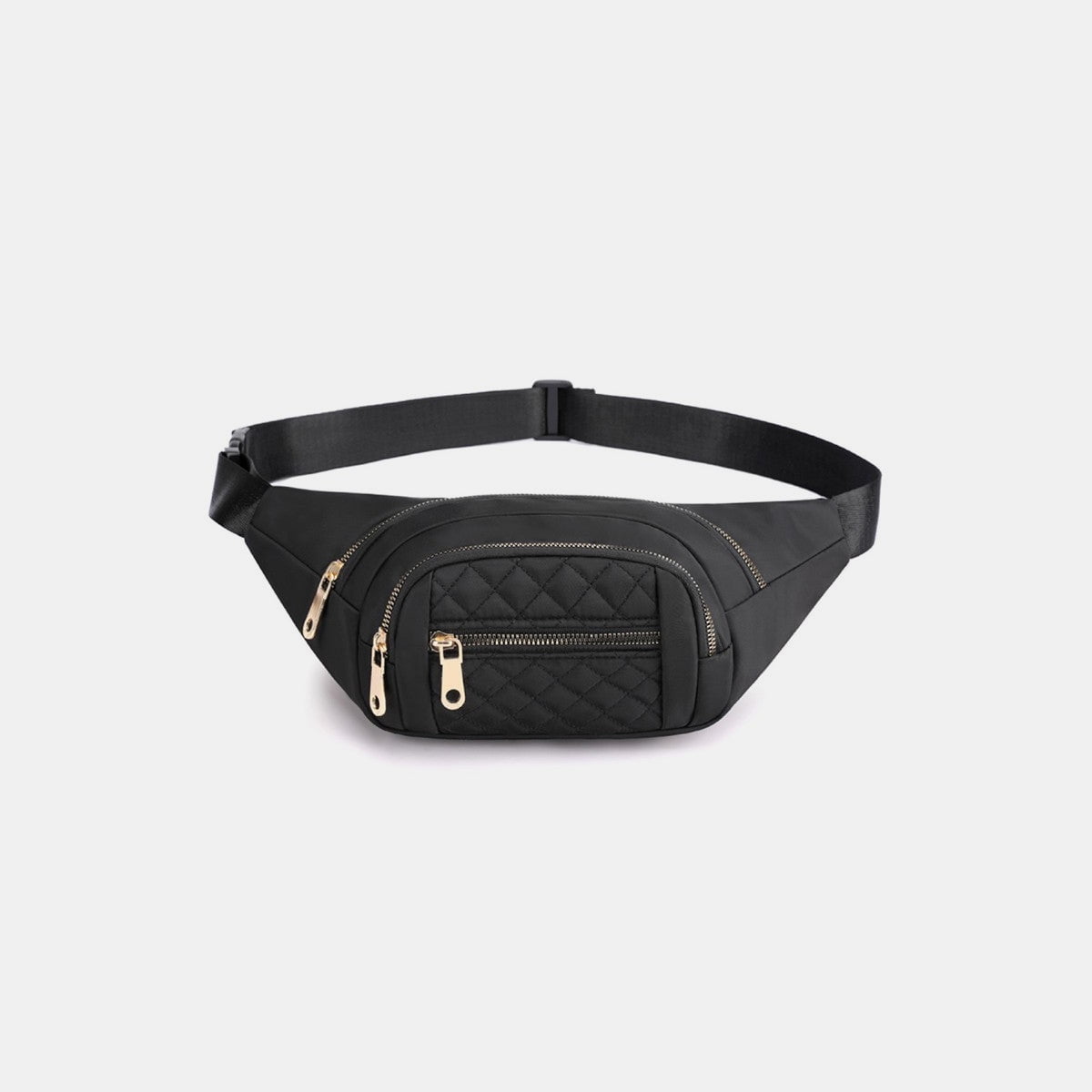 Zenana Quilted Multi Pocket Waist Belt Bag - Walmart.com