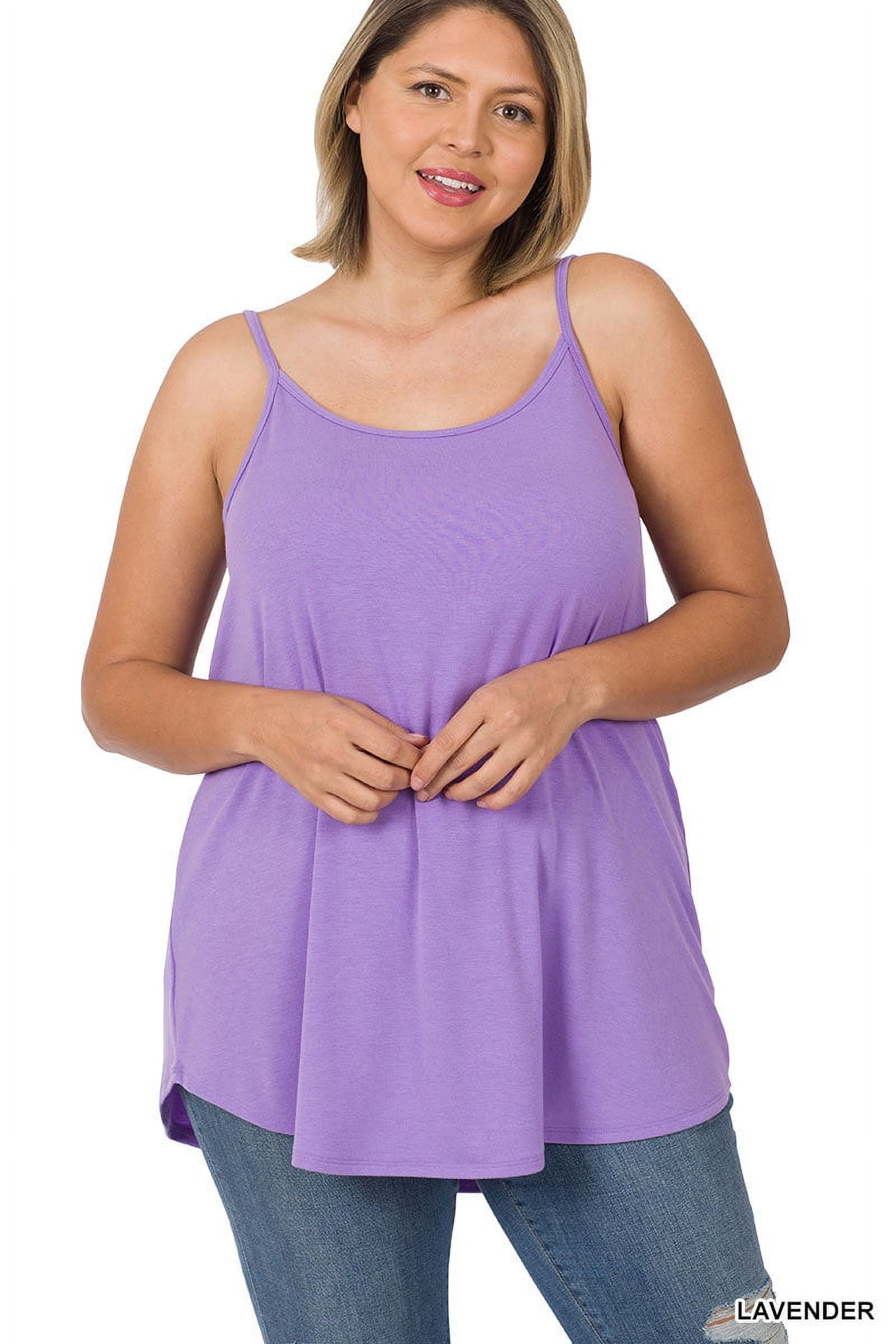 Zenana Women & Plus Front and Back Reversible Spaghetti Strap Flowy ...