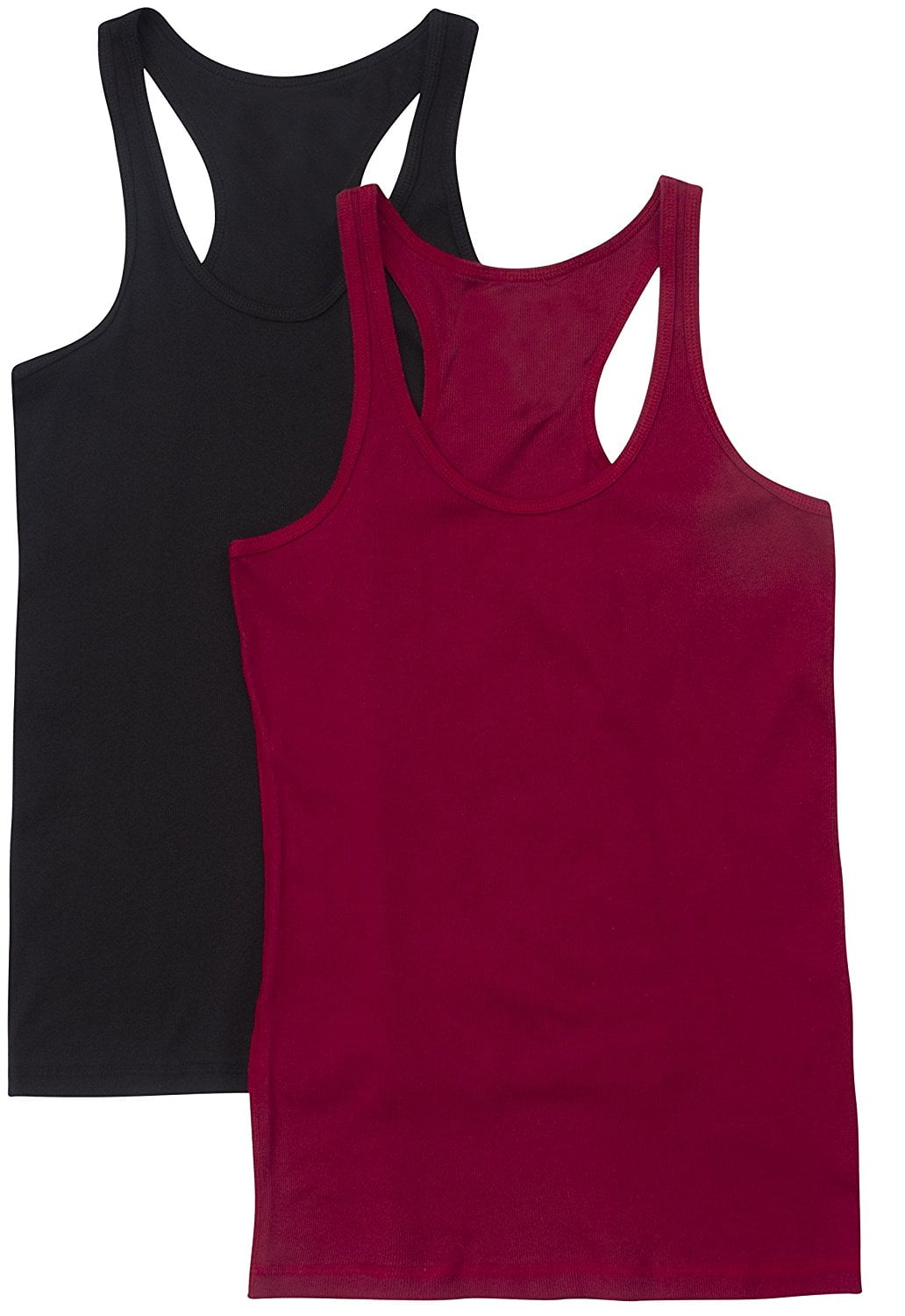 Zenana Women's & Plus Ribbed Cami Racerback Workout Cotton Tank Tops ...