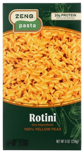 Zenb Yellow Pea Rotini Pasta 8 oz (Pack Of 12) - Walmart.com