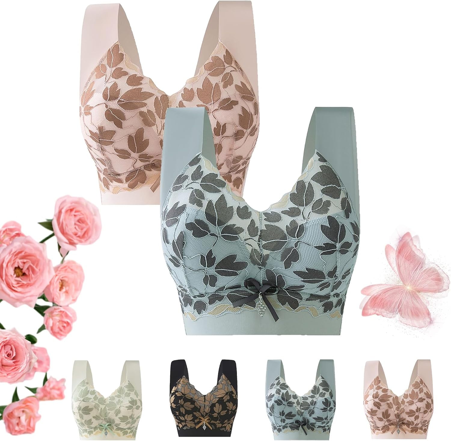 Zendiosa Bra, Senobra - Versatile Comfy Lift & Flex Wireless Bra, Lace ...