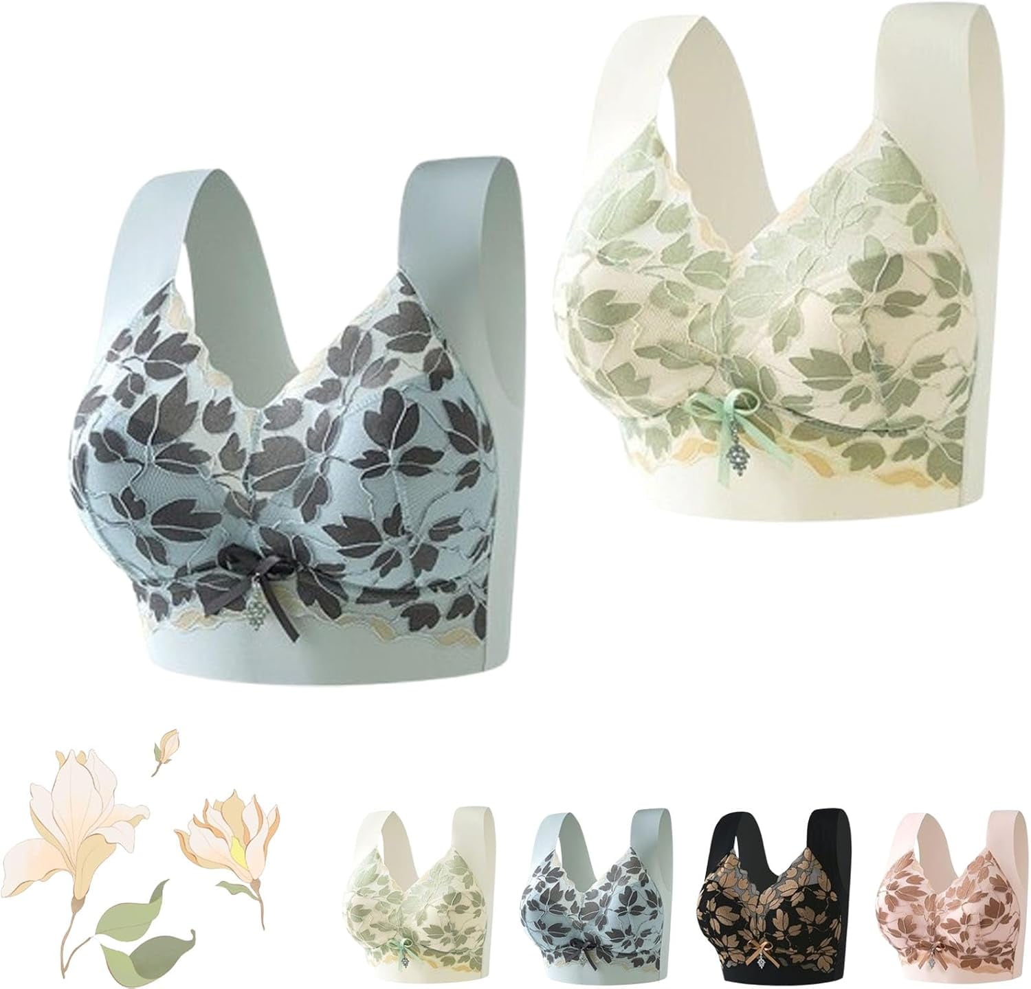 Zendiosa Bra, Senobra - Versatile Comfy Lift & Flex Wireless Bra, Lace ...