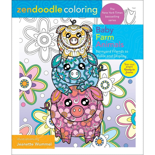 Zendoodle Coloring: Baby Farm Animals: Barnyard Friends to Color and ...