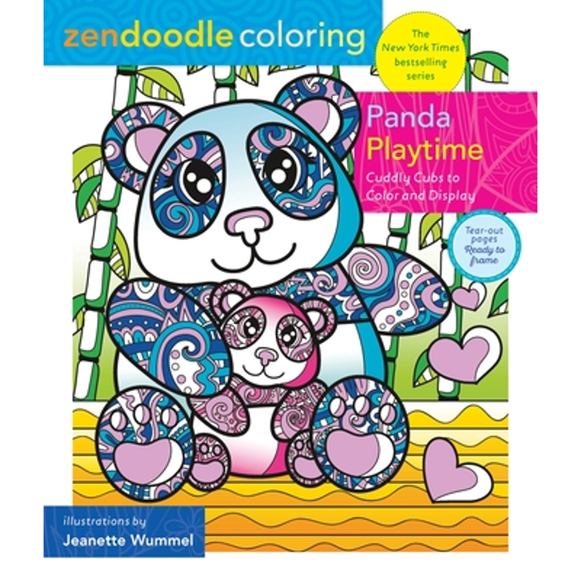Pre-Owned Zendoodle Coloring: Panda Playtime: Cuddly Cubs to Color and ...