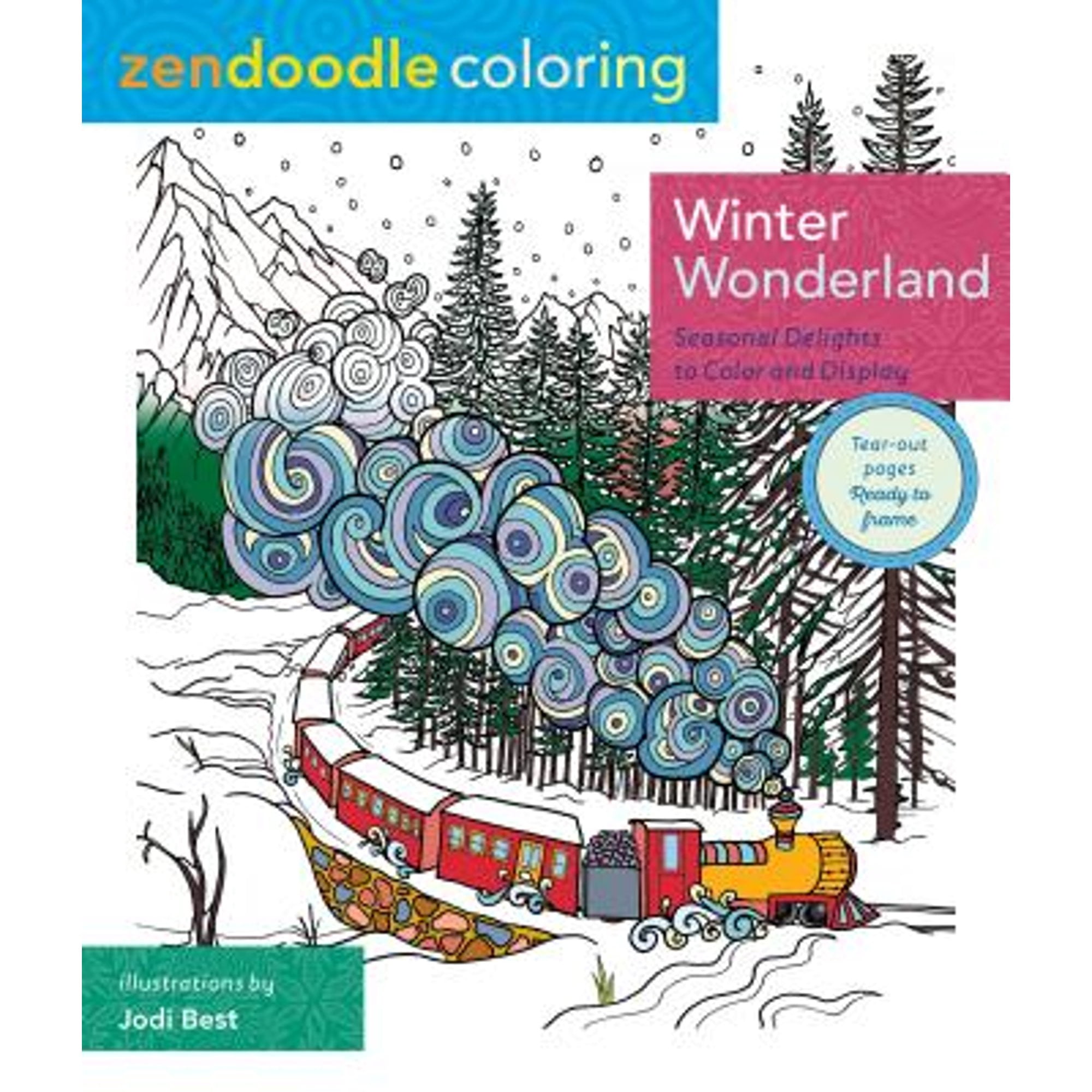 Pre-Owned Zendoodle Coloring: Winter Wonderland: Seasonal Delights to ...