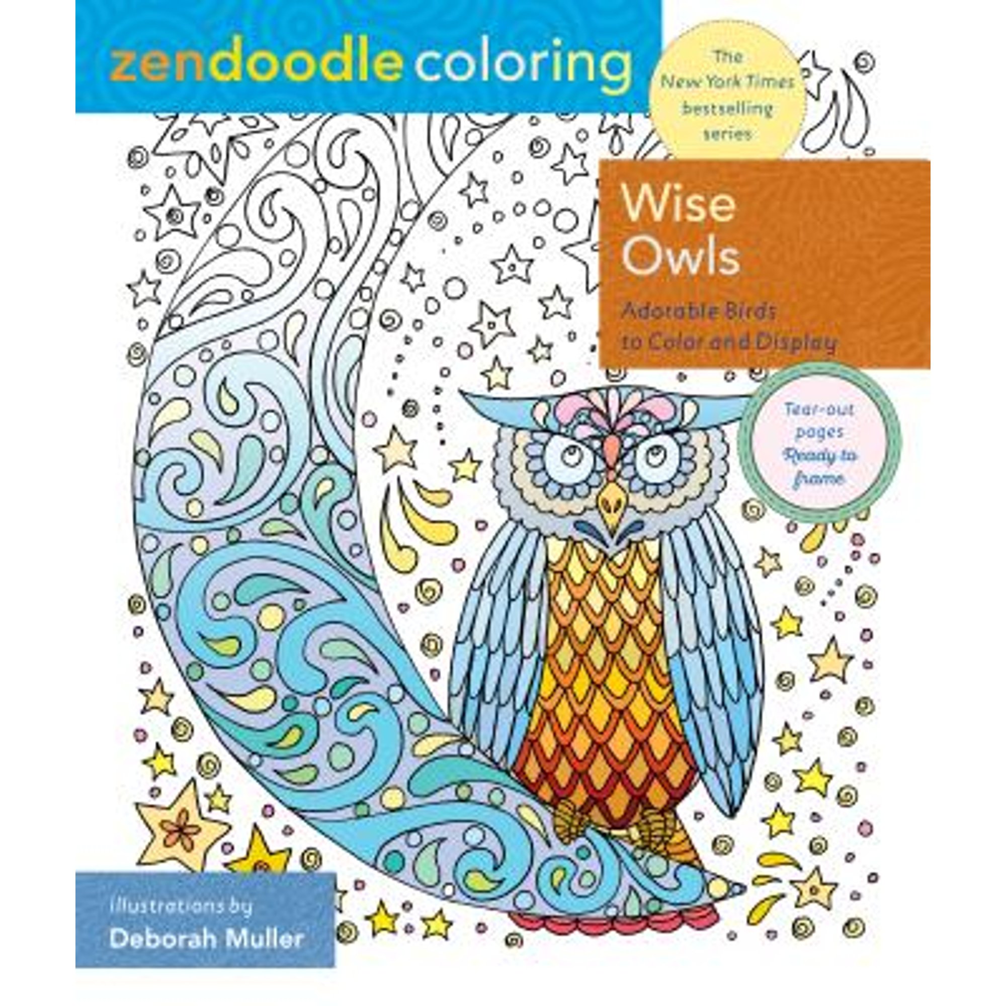 Pre-Owned Zendoodle Coloring: Wise Owls: Adorable Birds to Color and ...