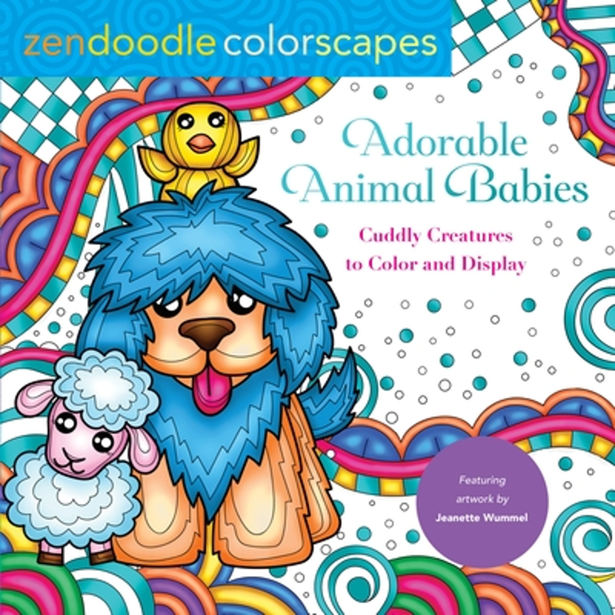 Pre-Owned Zendoodle Colorscapes: Adorable Animal Babies: Cuddly ...
