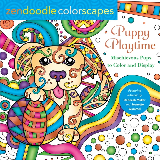 Zendoodle Colorscapes: Zendoodle Colorscapes: Puppy Playtime ...