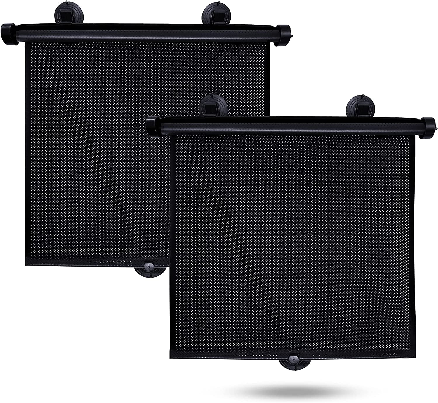 Zendure Foldable Automotive Window Shades, PVC Black, 16 x 18 Inches, 2 ...