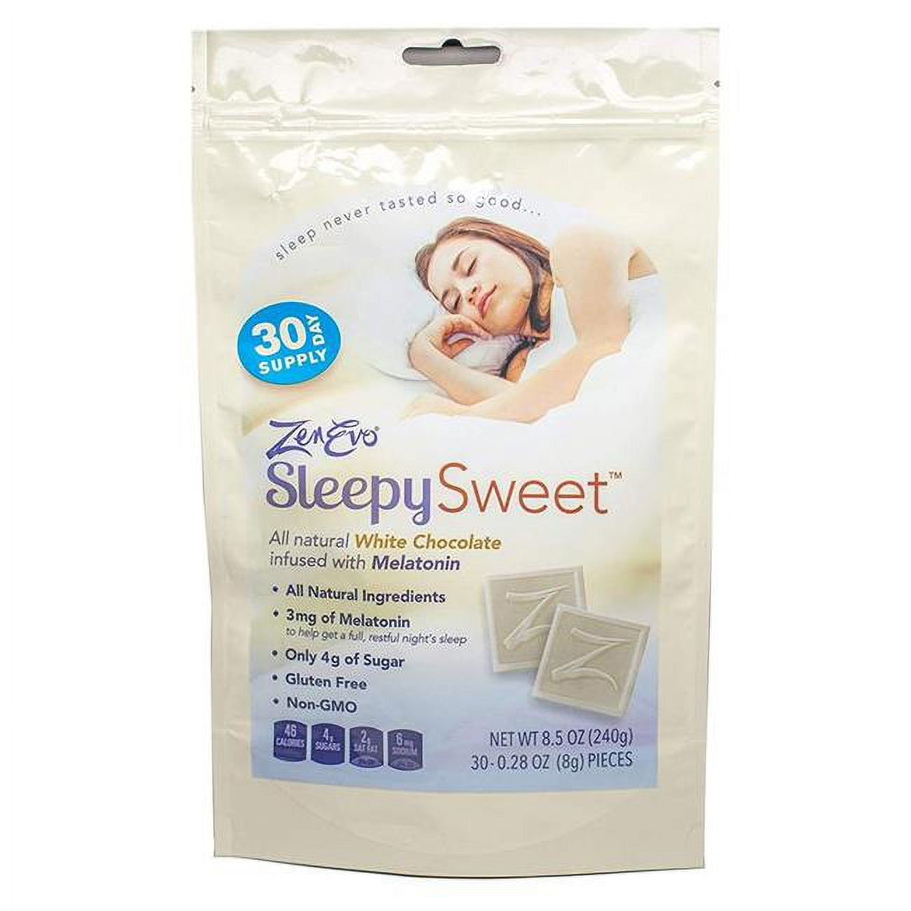 Zenevo Sleepy Sweet White Chocolate - 50 per Box - Walmart.com