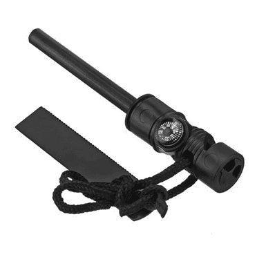 8 - in - 1 Survival Fire Starter With Wooden Handle and Paracord ...