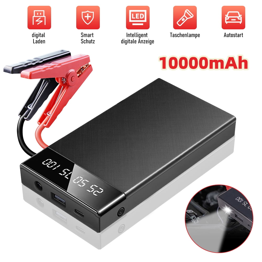 Zengest 400A 10000mAh 12V Car Jump Starter Emergency Start Power ...