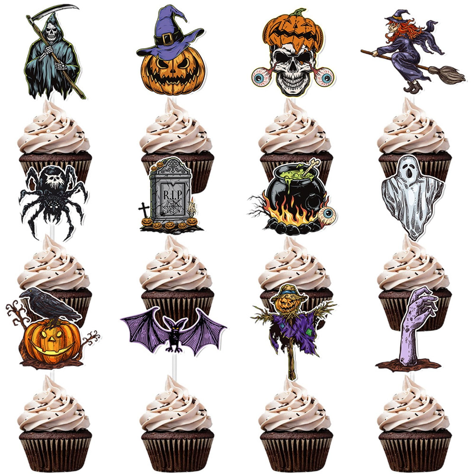 Zenghuiiii Event Horizon Cupcake Decorations Glitter Decoration Props ...