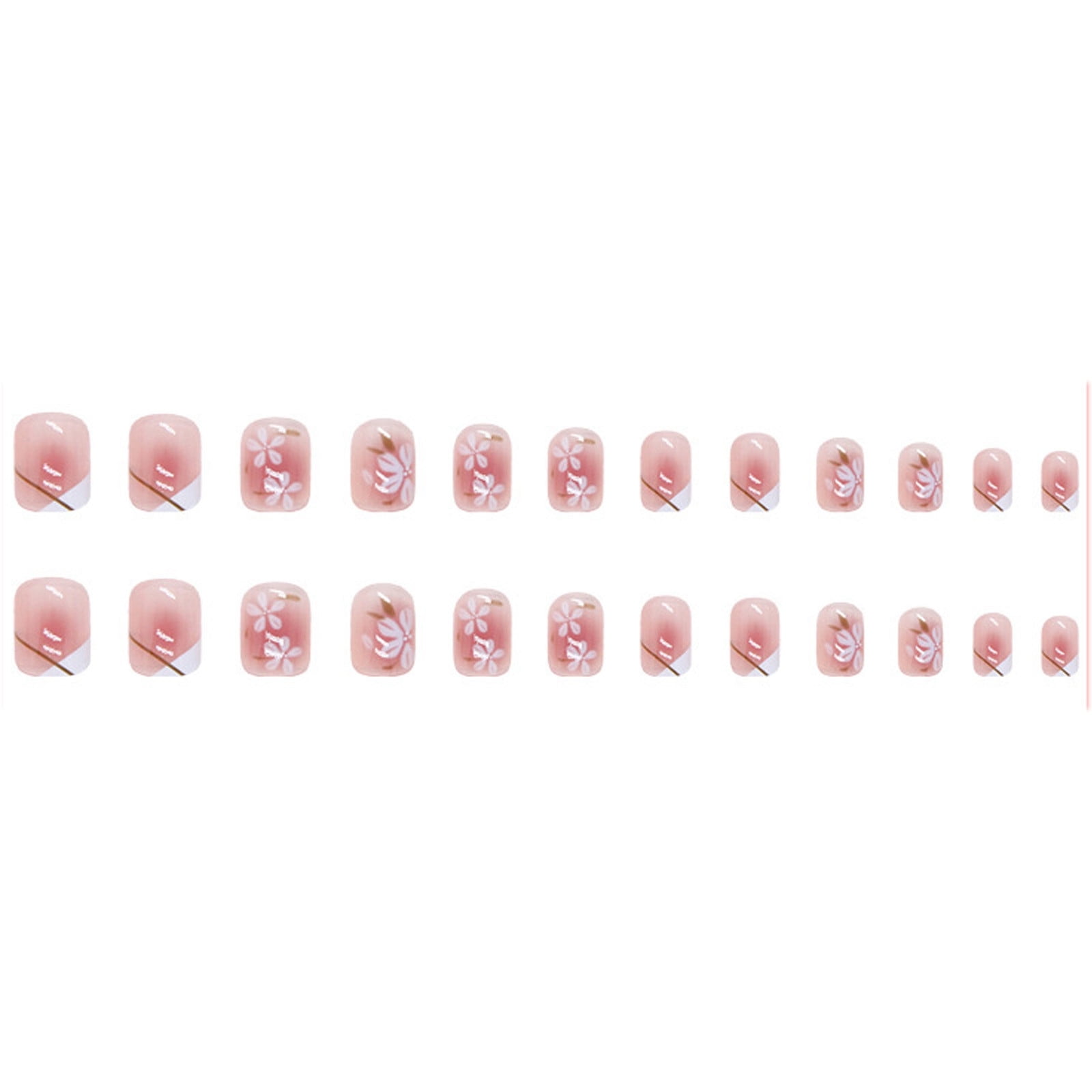 Zenghuiiii False Acrylic Nails Coffin French Line Removable Reusable ... Zenghuiiii False Acrylic Nails Coffin French Line Removable Reusable ...