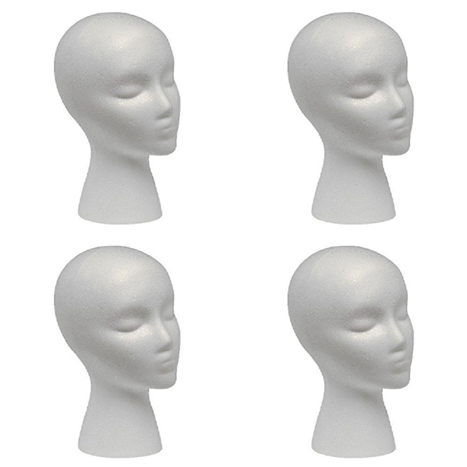 Zenghuiiii Female Styrofoam Mannequin Head Model Wig/Hat Display Stand ...