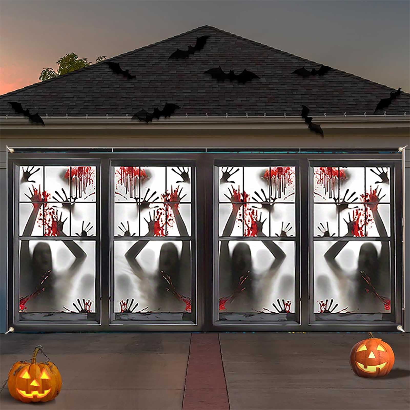 Zenghuiiii Garage Themed Banner With Haunting Graphics For Car ...