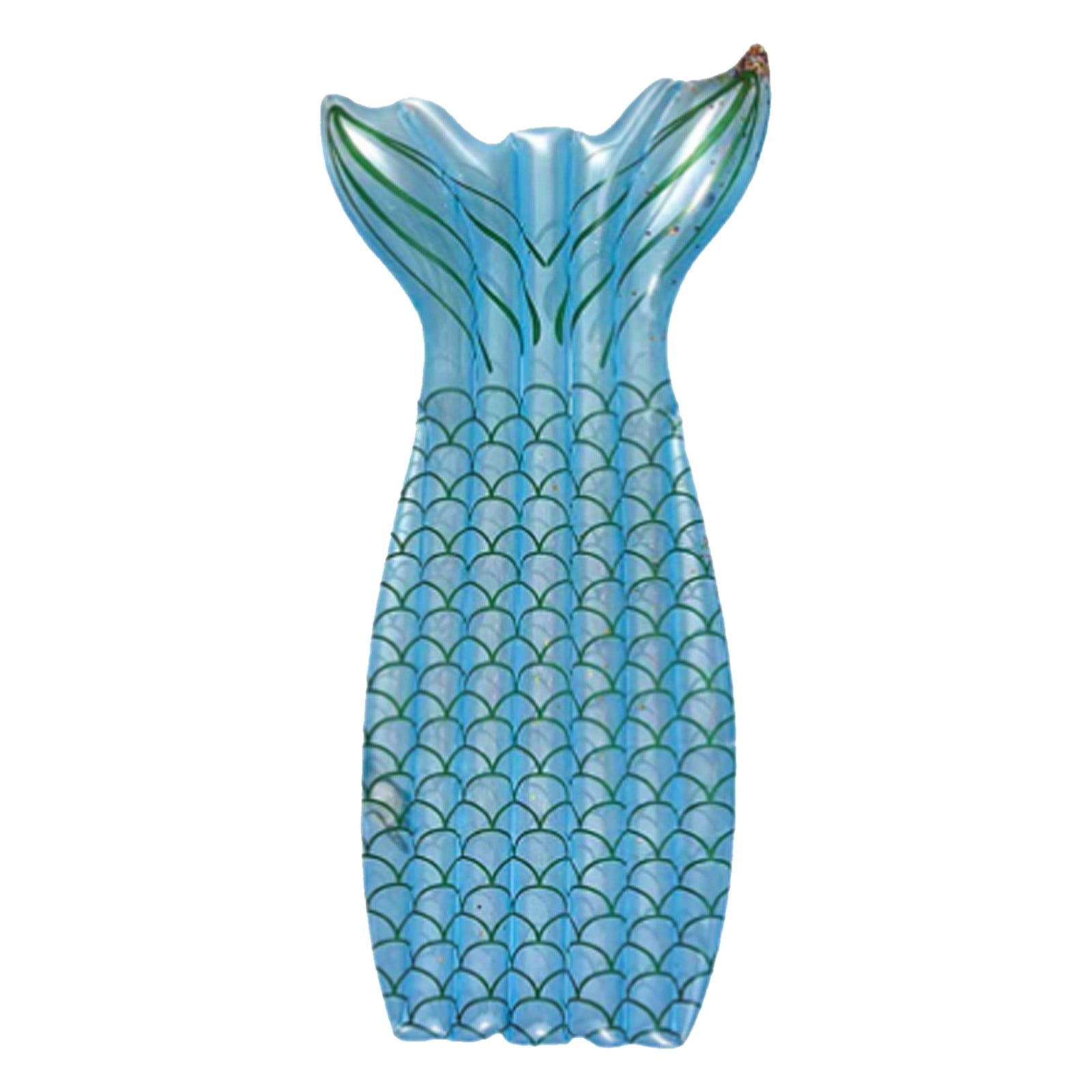 Zenghuiiii Glitter Merm.aid Tail Inflatable Float Bed For Water Leisure ...