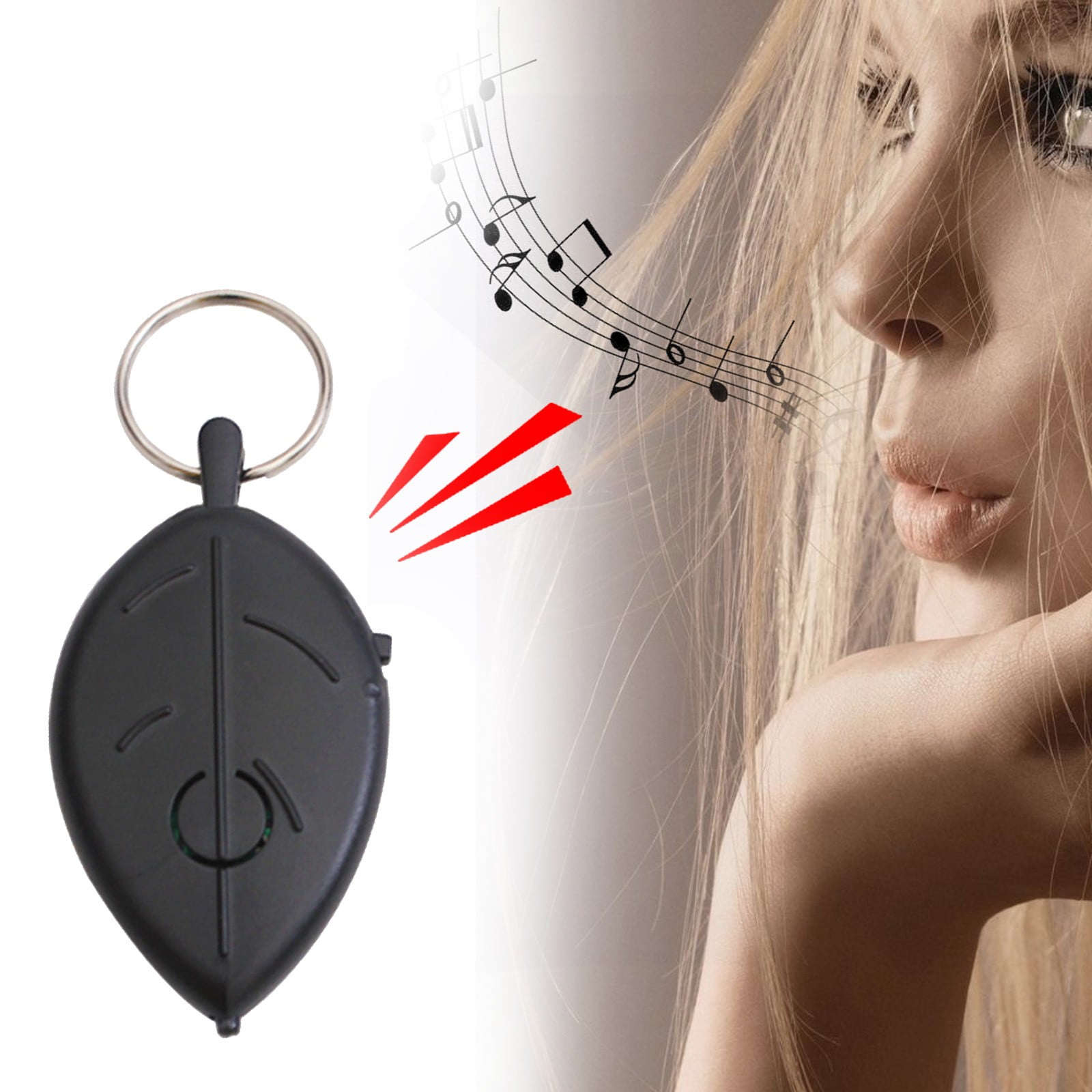 Zenghuiiii New Keys Ring Voice Control Anti-lost Mini Flashing Hiss Key ...