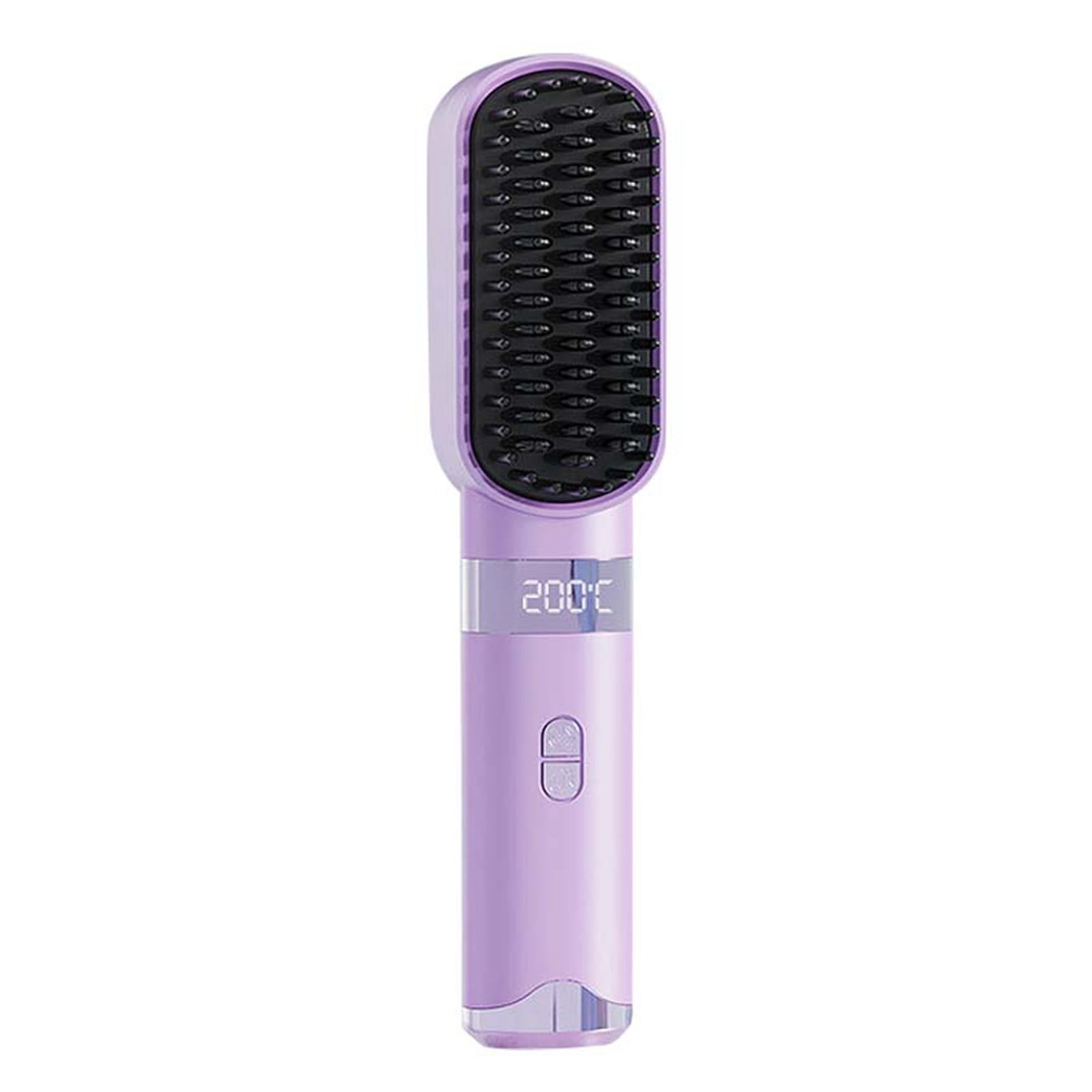 Zenghuiiii Portable Wireless Hair Straightener Unisex Rechargeable LCD ...