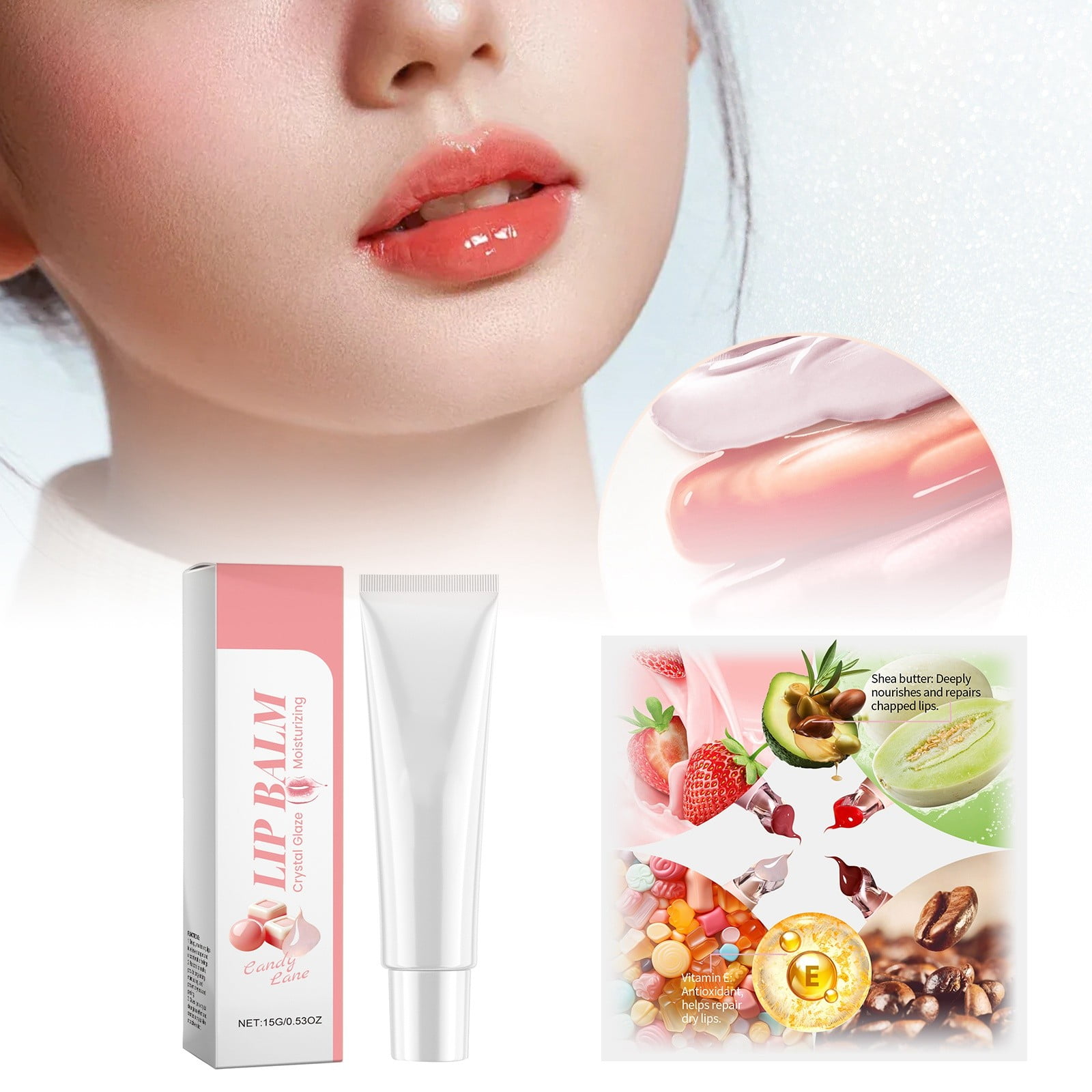 Zenghuiiii Shine Moisturizing Lip Tints Skin Food Sleeping Pack Gel Lip