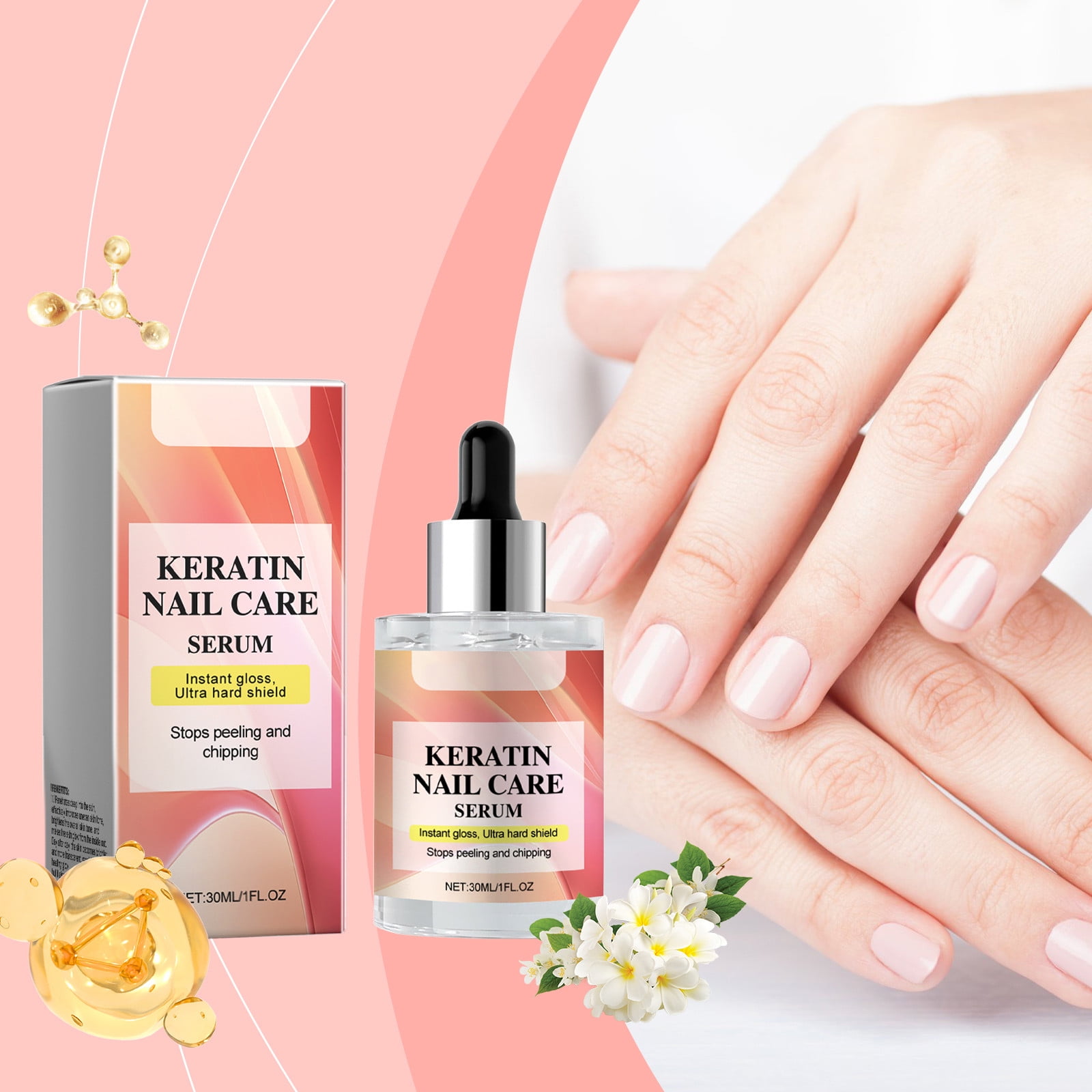 Zenghuiiii Starting over after Acrylics Nail Strengthener Keratin Nail ...