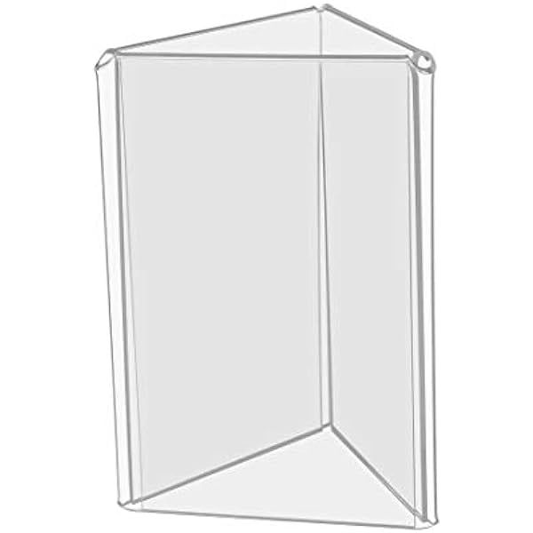Zengpin 20 Pack Sign Holder 4 x 6 Inch 3 Sided Display Triangle Shape ...