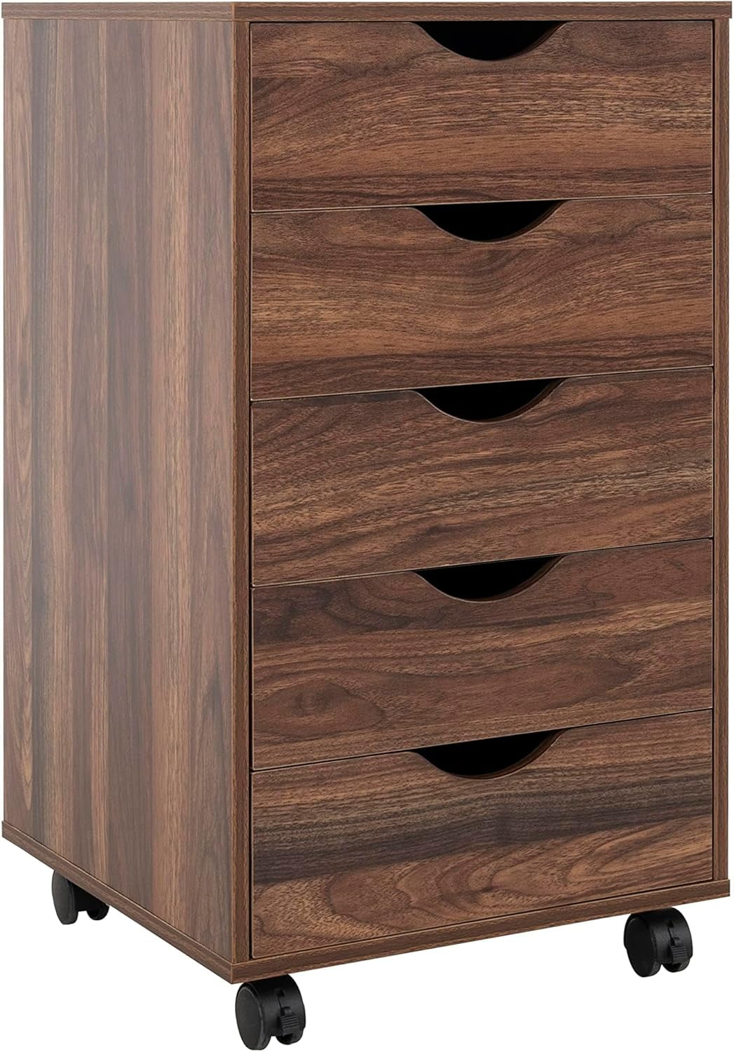 Zengpin 5 Drawer Office Storage File Cabinet, Under Desk Storage File ...