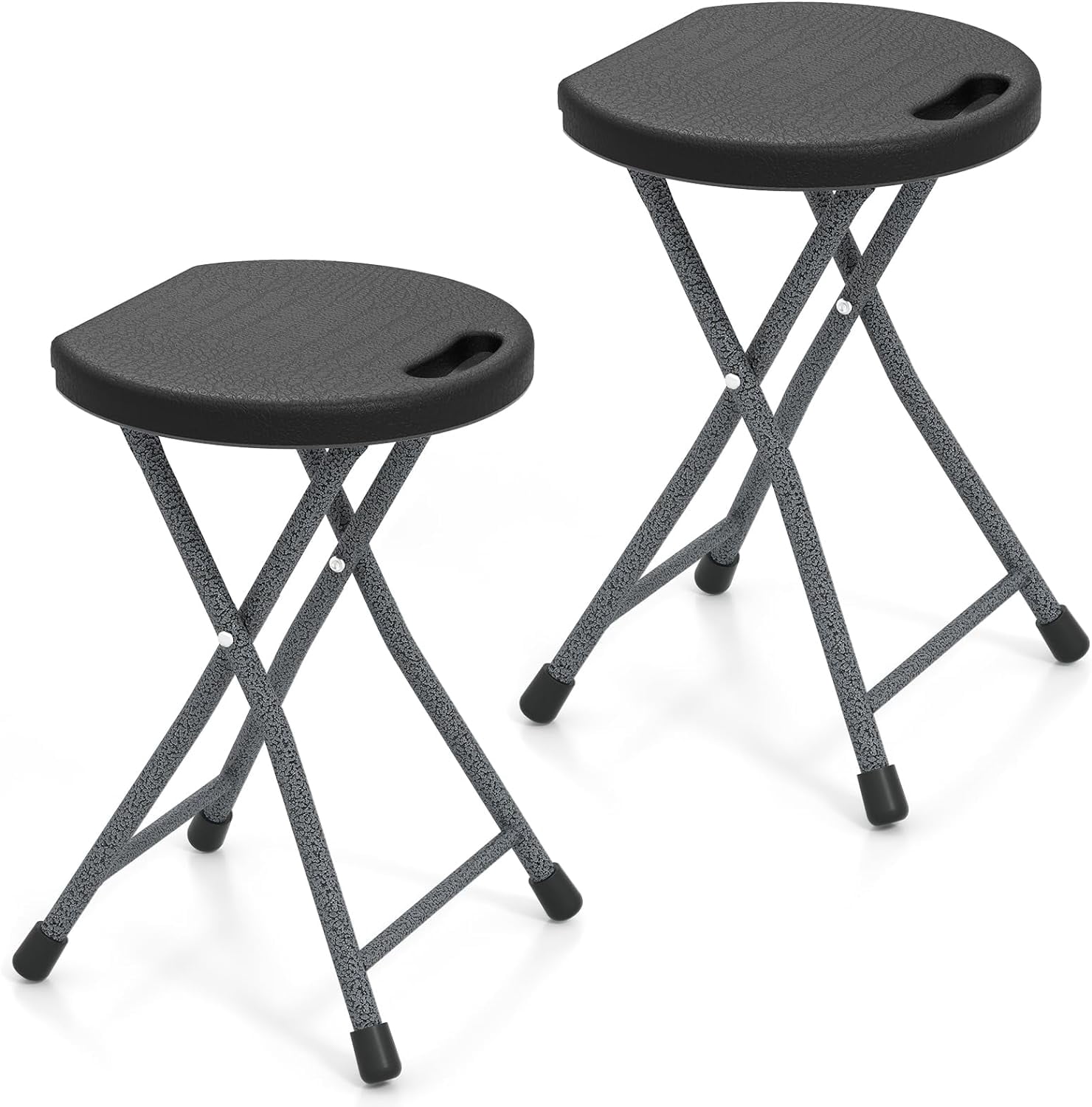 Zengpin Folding Stool, Portable Collapsible Bar Stool with Handle ...