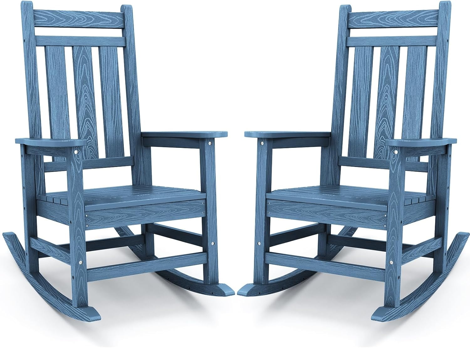 Zengpin Outdoor Patio Rocking Chair Set of 2, Weather Resistant ...