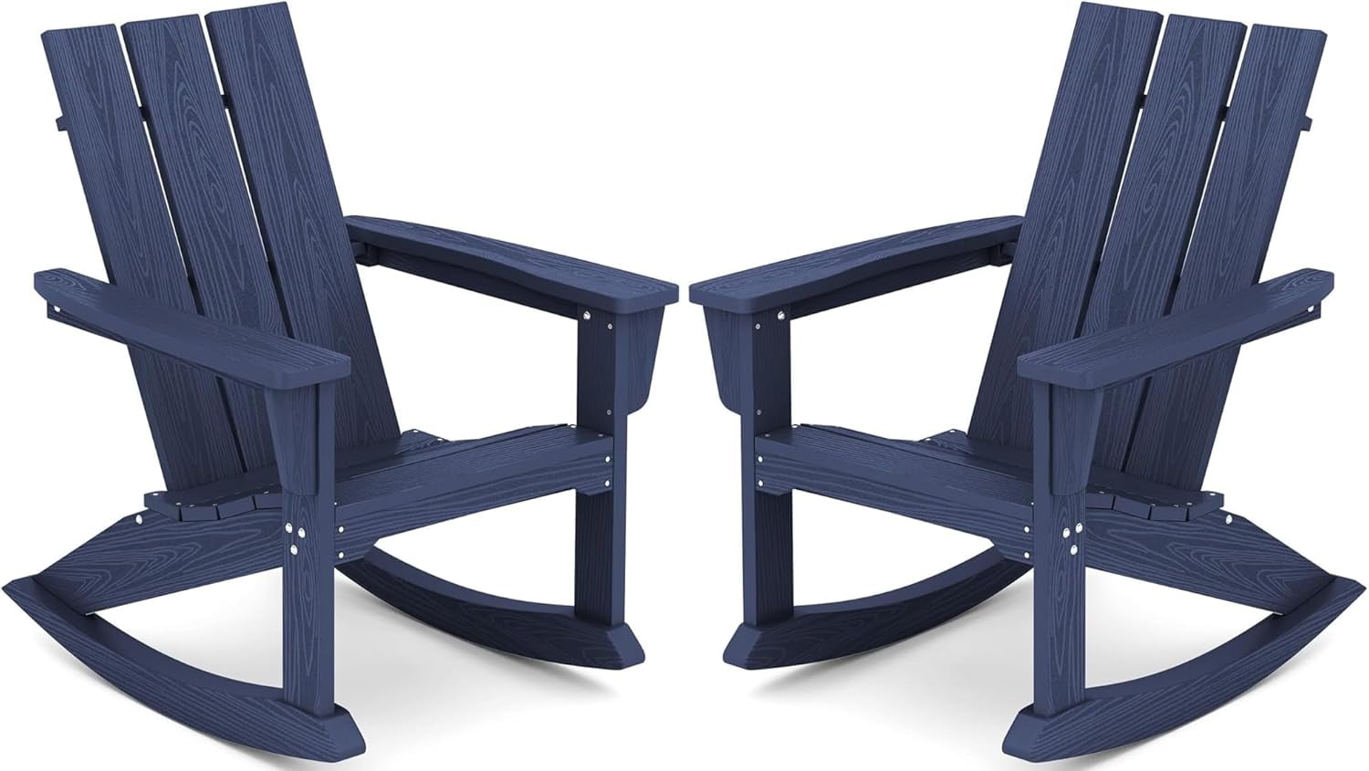 Zengpin Outdoor Rocking Chairs Set of 2, Modern Adirondack Rocking ...