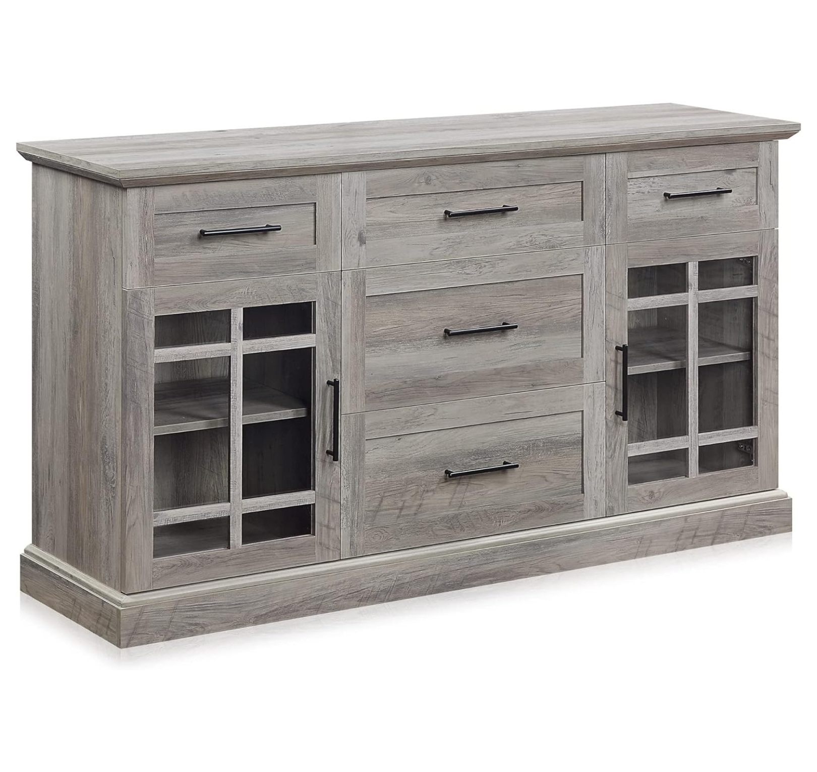 Zengpin Sideboard Buffet Console Table, Versatile Media Cabinet with ...