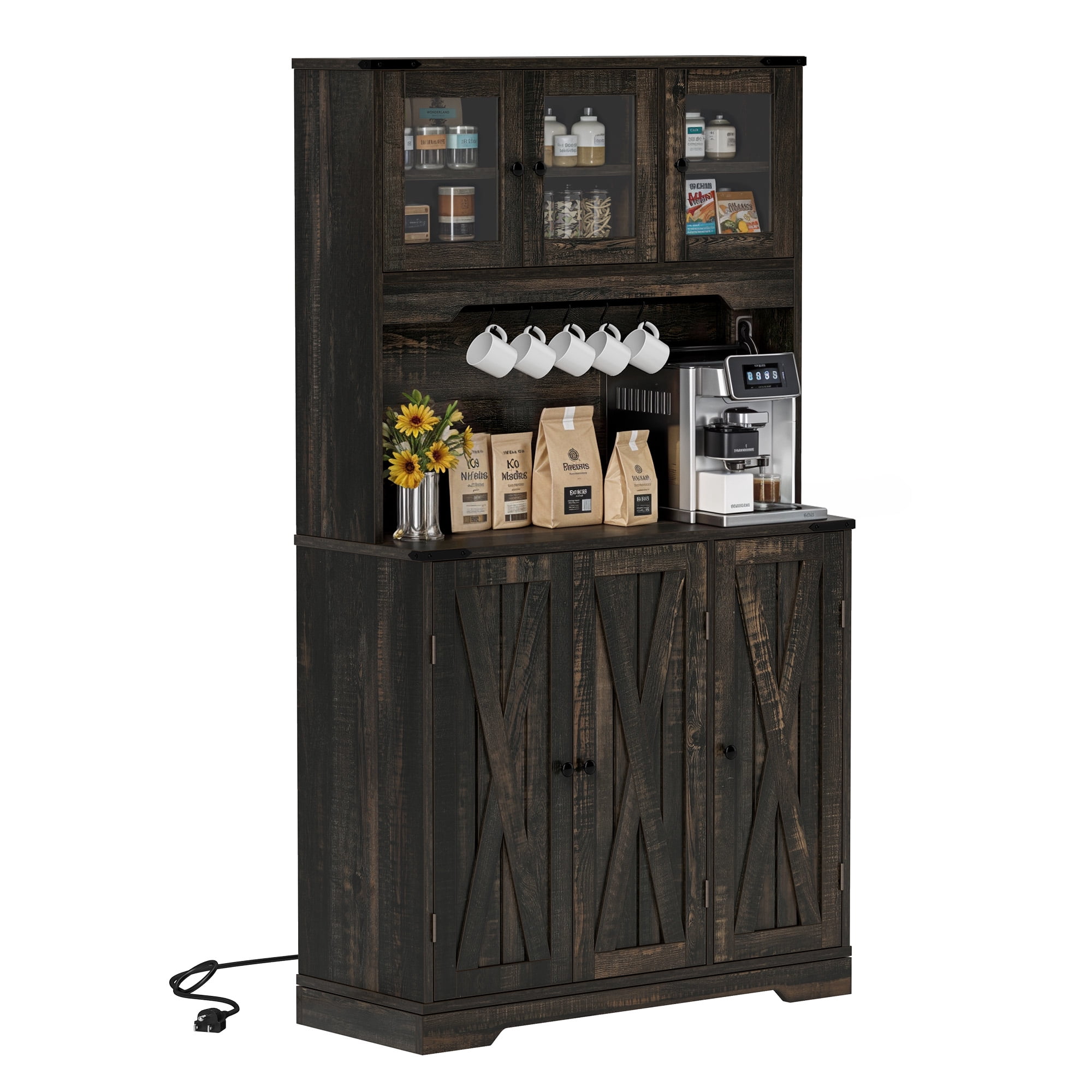 Zengpin The Kitchen Pantry Storage Hutch Cabinet, also known as a ...