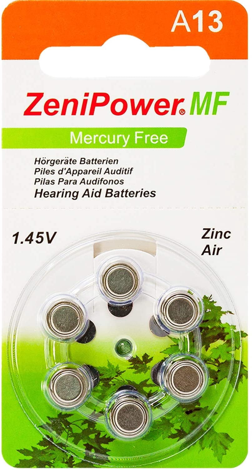 ZeniPower Hearing Aid Batteries Size: 13 (120 Batteries) - Walmart.com