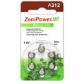 Zeni Power Size 312 Zinc Air Hearing Aid Batteries, 120 Pack, Long ...