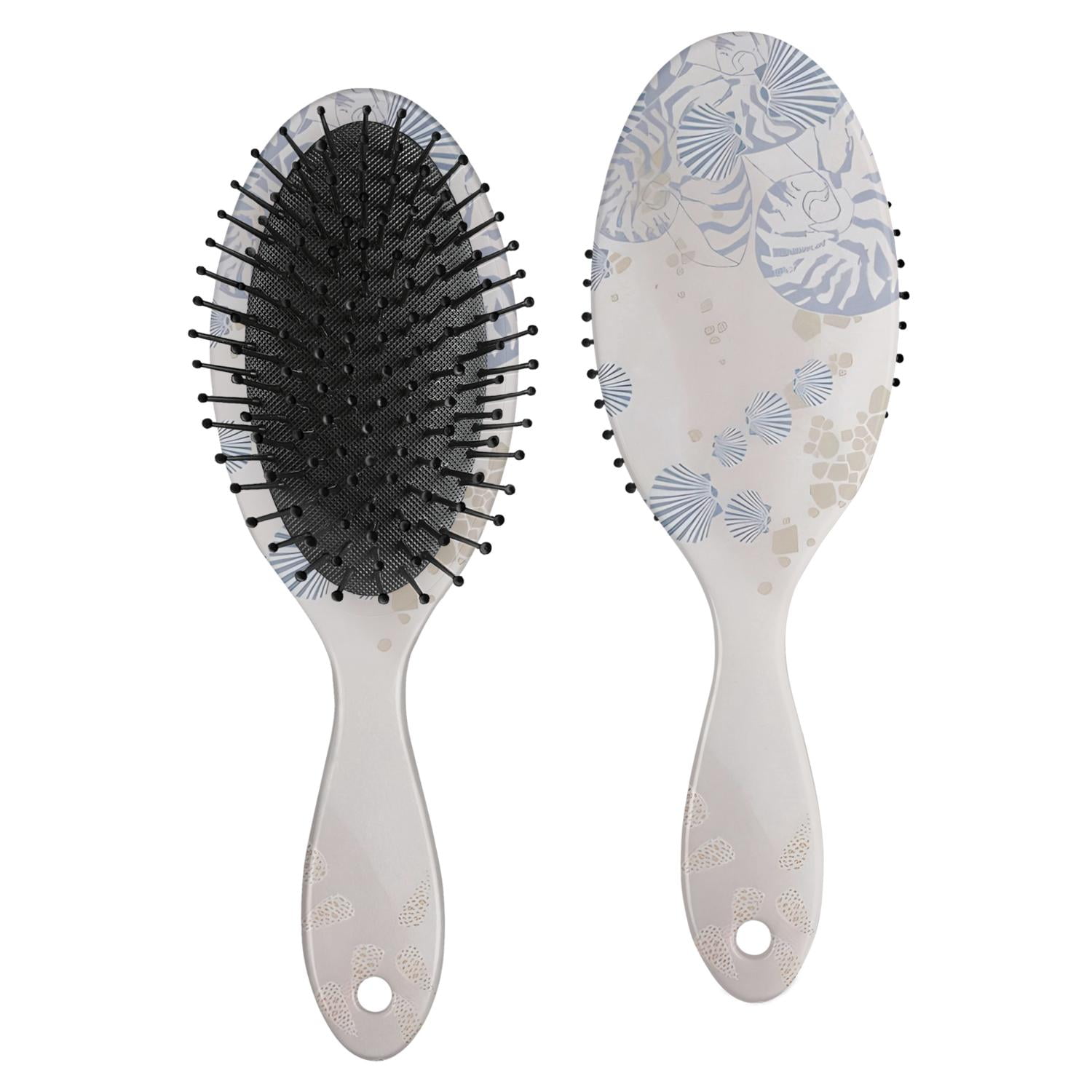 Zenitexa 1 Pcs Beautiful Oval Soft Combs Detangler Wet Dry Air Cushion ...