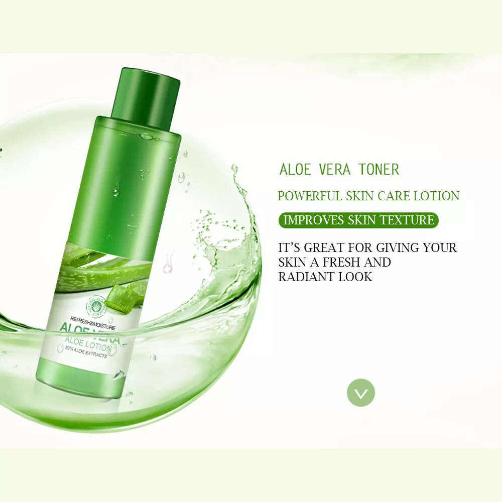 Zenith BIOAQUA 92% Aloe Vera Emulsion Refreshing Moisturizing Lotion for Dry Skin 120ml ...