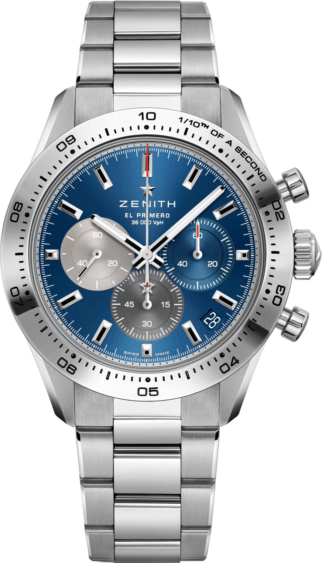 Zenith Chronomaster Sport Automatic Blue Dial Steel Men's Watch 03.3114 ...