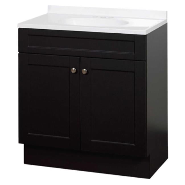 Zenith Home Bathroom Cabinet Base, 35 x 24 x 18 in. Shaker Door Vanity ...
