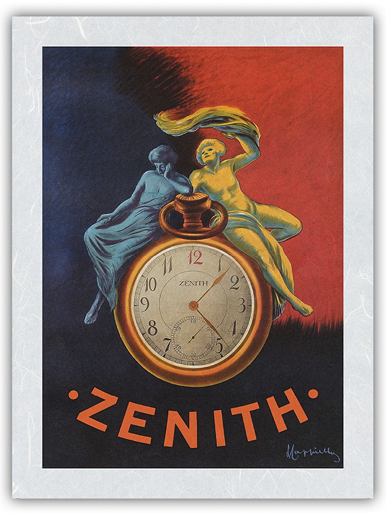 Zenith - Pocket Watch - Vintage Advertising Poster by Leonetto ...