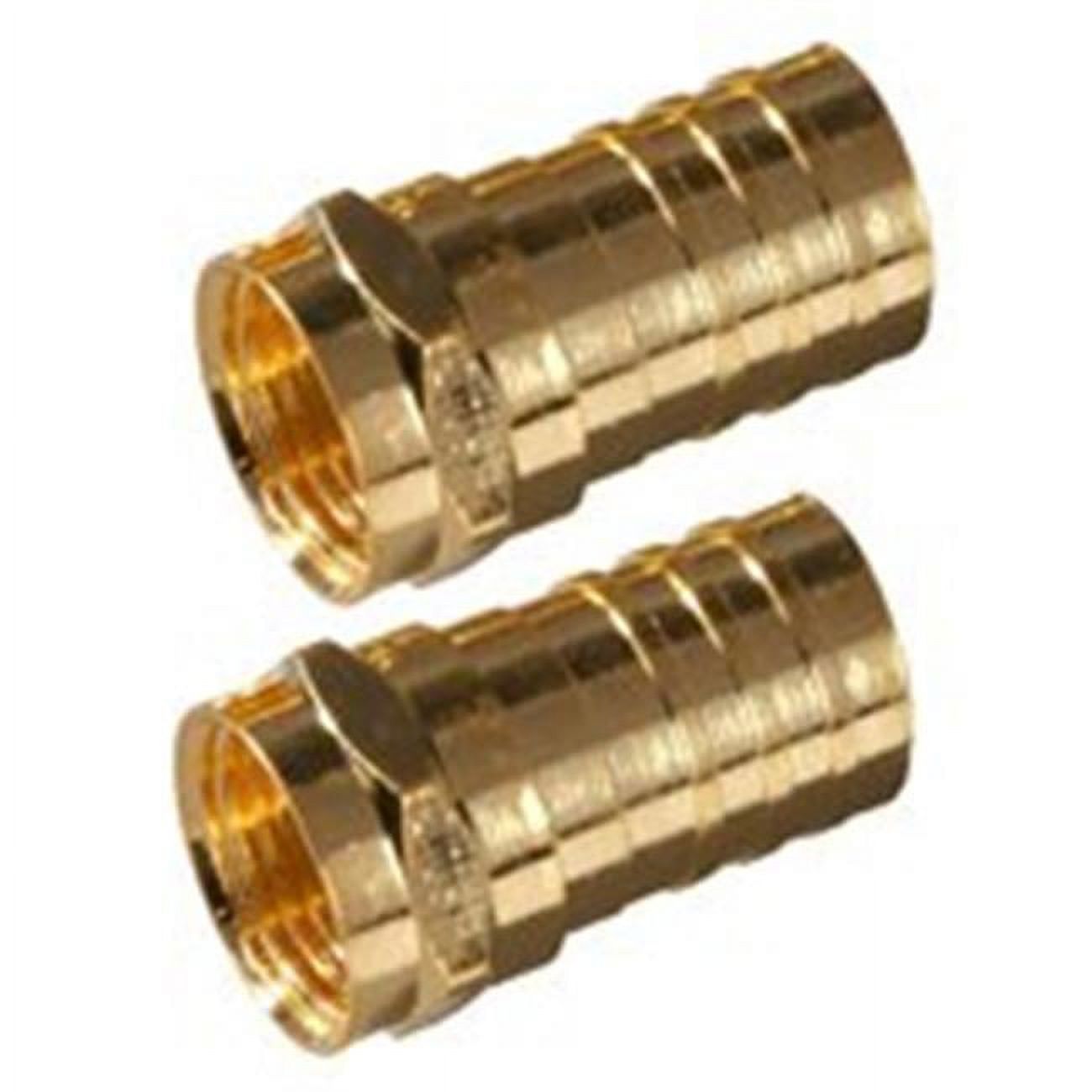 Zenith VA1002RG6CR Coaxial Connector- Gold - Walmart.com