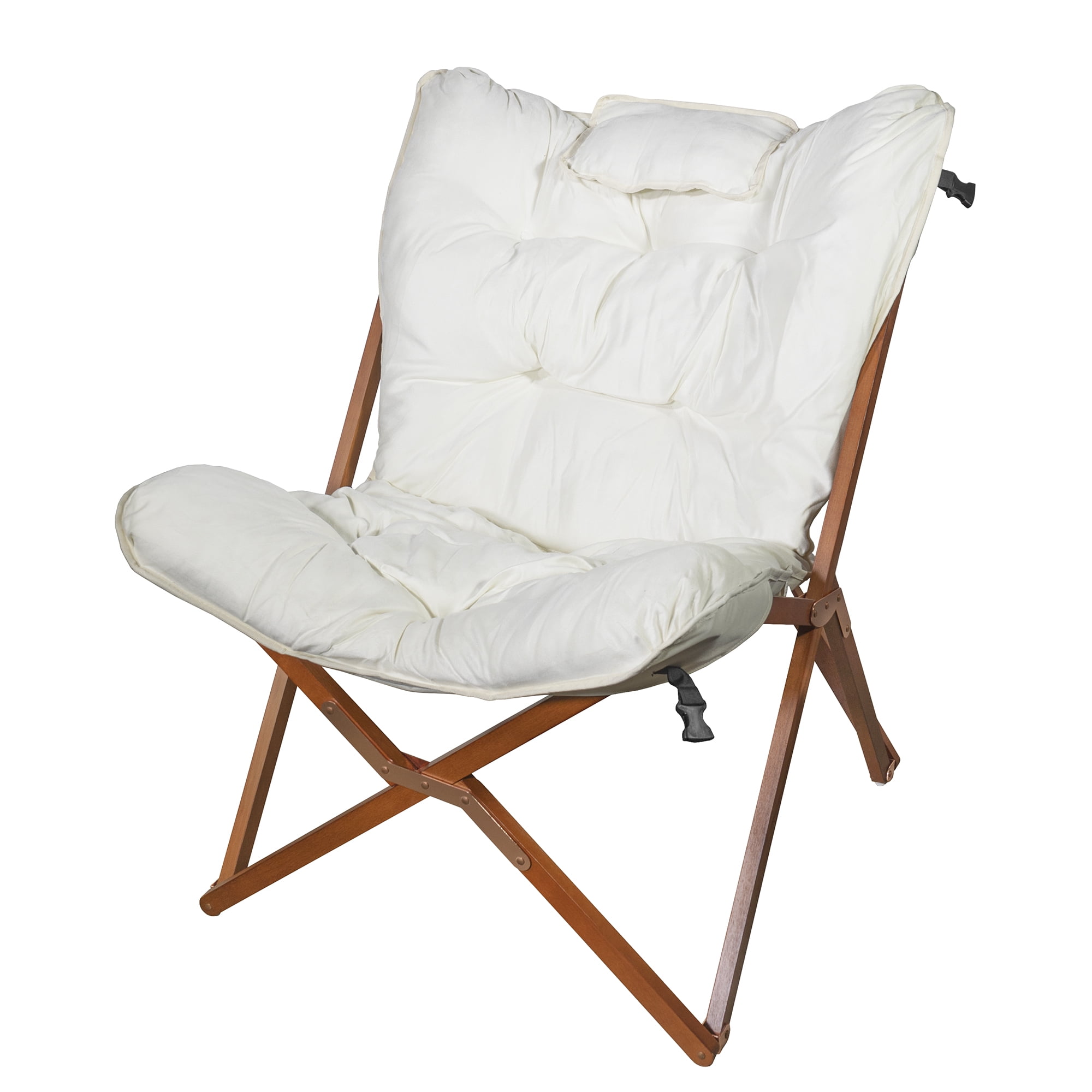 Zenithen Wooden Indoor Folding Chair, Creme White - Walmart.com
