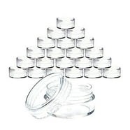 30 Pieces 3g Empty Clear Plastic Sample Containers with Lids Cosmetic ...