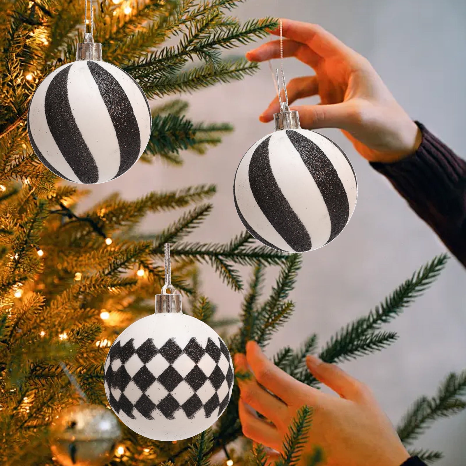 Zenithome 6Pcs Unique Stylish Lightweight Durable Plastic Christmas ...