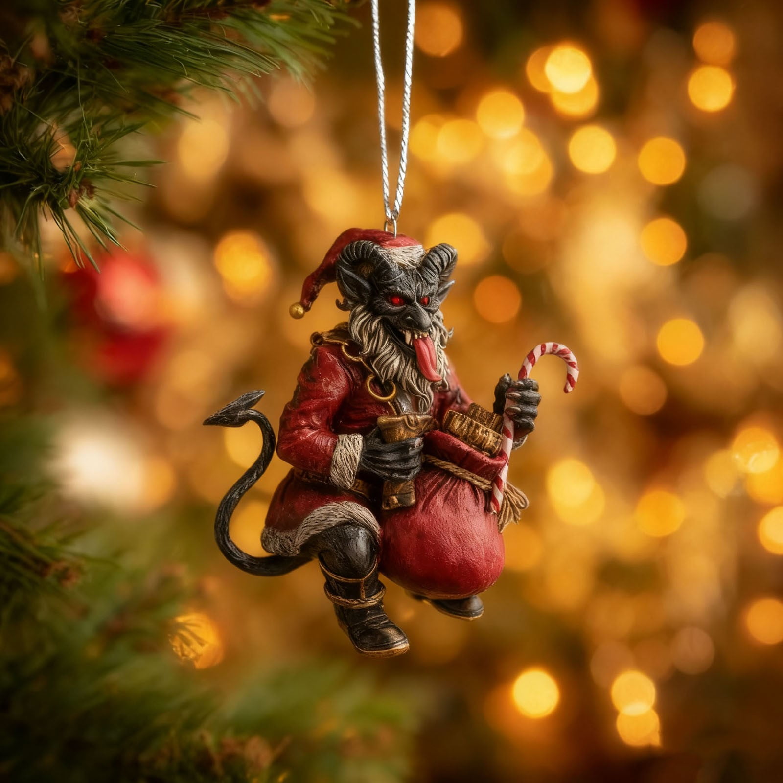 Zenithome Chilling Eerie Playful Acrylic Horror Christmas Ornament 4In ...