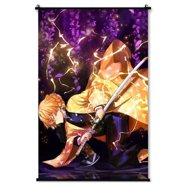 Zenitsu Agatsuma 1st Form - Demon Slayer 23x35" Wall Scroll - Walmart.com